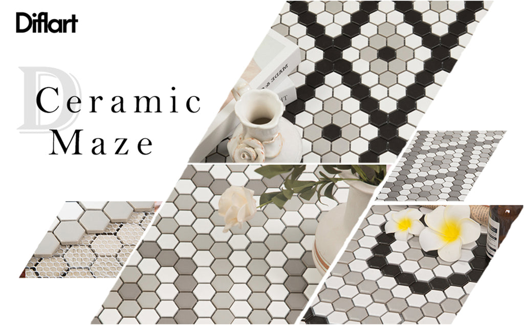New Arrivals-Diflart Maze Series Ceramic Mosaics