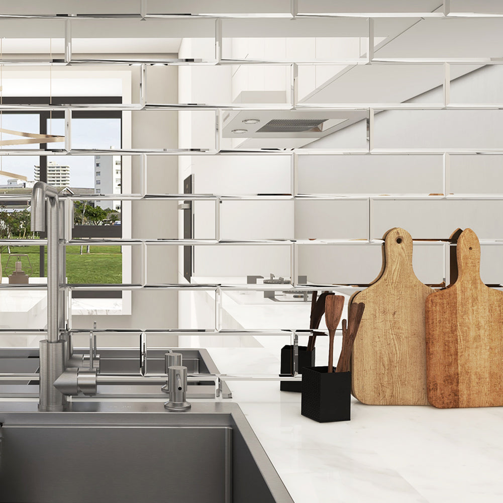 Mirror Glass Subway Tile Collection -Diflart