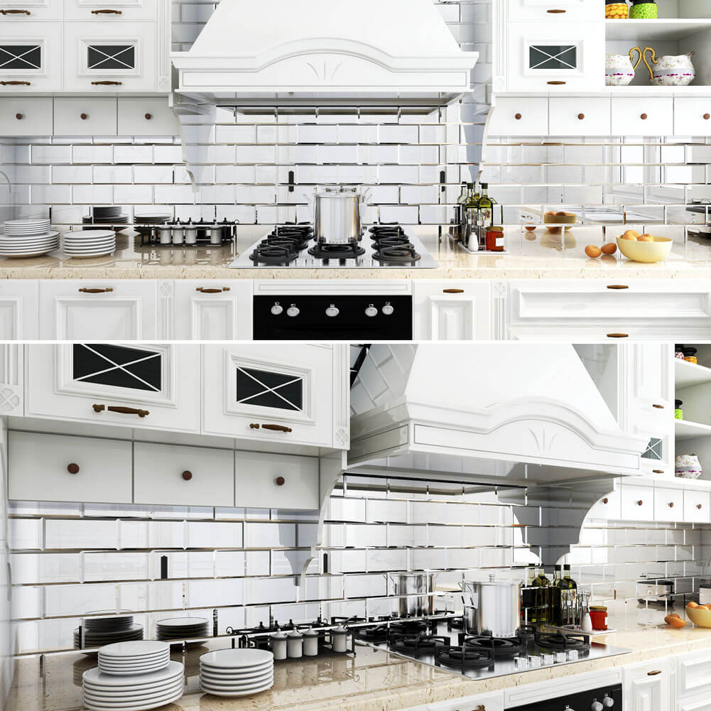 Mirror Glass Subway Tile Collection -Diflart