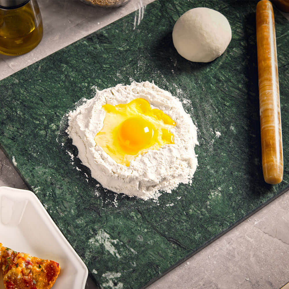 Natural Green Marble Pastry Cheese And Cutting Serving Board | Diflart